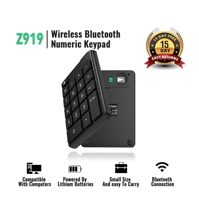 Centrix 5.1 Bluetooth Numeric Keypad With Battery 19Keys With Power ...