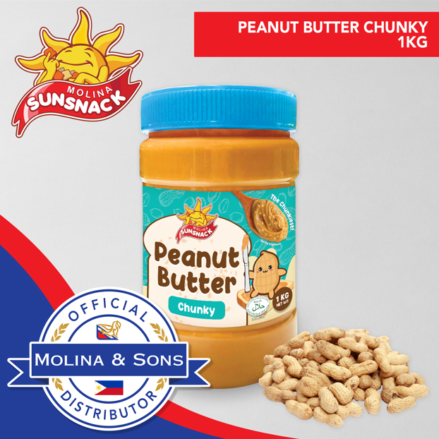 Sunsnack Peanut Butter Chunky 1kg | Shopee Philippines