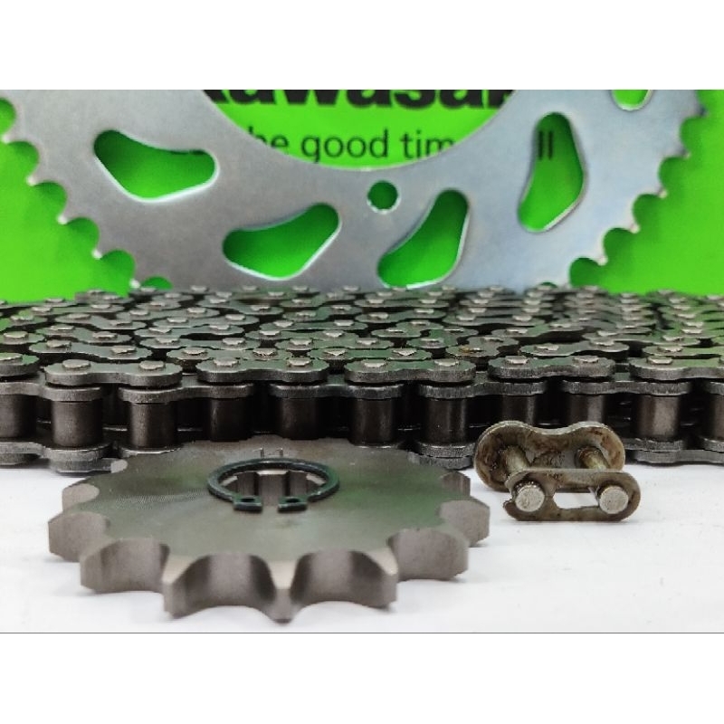 Sprocket Chain Kit 14-52T Chain,lock,Circlip KLX150 Genuine | Shopee ...