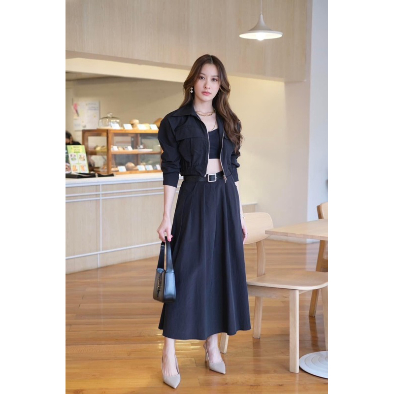 RRX Longsleeve Terno Longskirt #7315 | Shopee Philippines