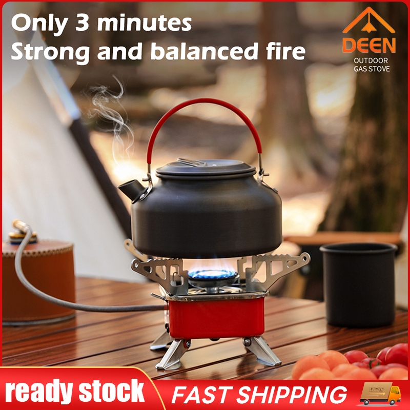 Square stove Camping Stove Portable Card Type Mini Stove Butane Folding ...