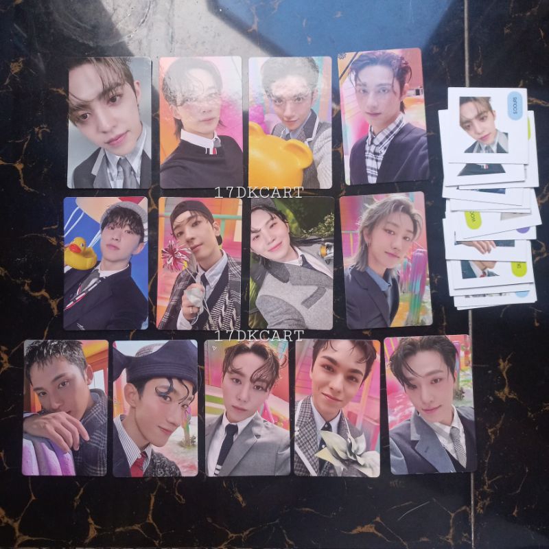 [ONHAND] SEVENTEEN SVT 17 IS RIGHT HERE ALBUM WEVERSE POB PC PHOTOCARD + STICKER | Shopee ...