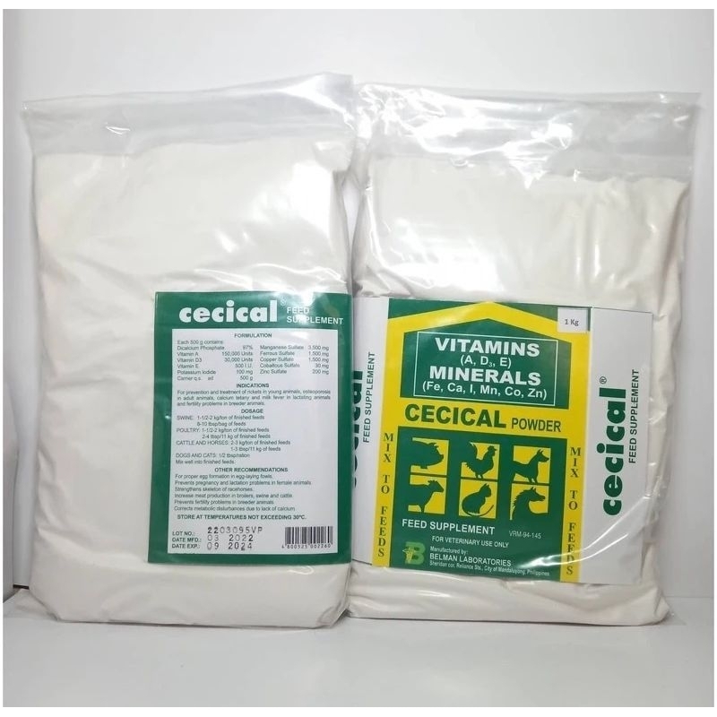 CECICAL POWDER, 1 KG feed supplement | Shopee Philippines