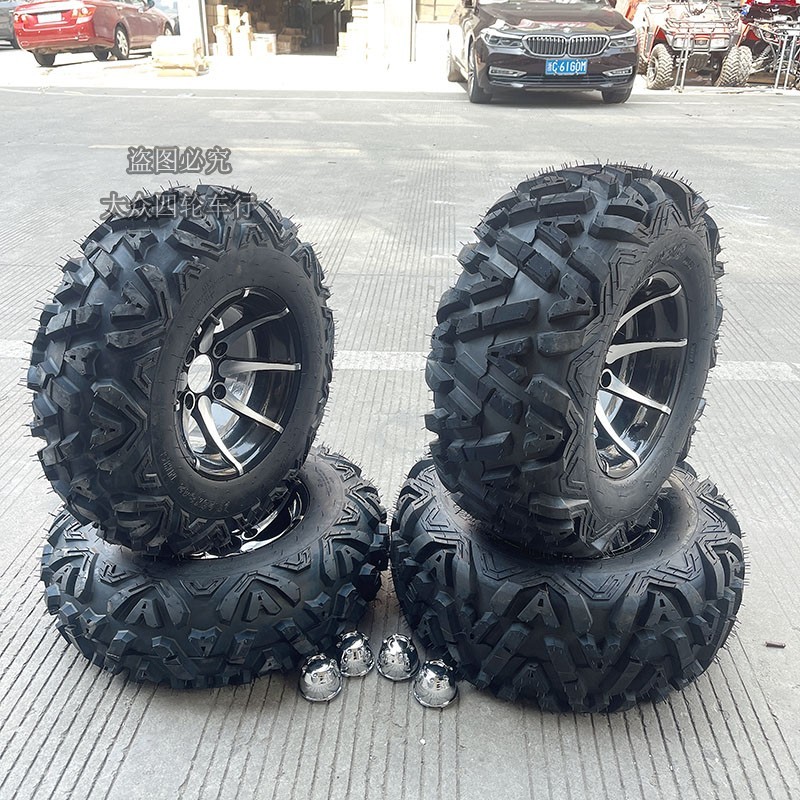 ATV 12-inch tubeless gulong at alloy rims Mga gulong ng ATV 25x8-12 ...