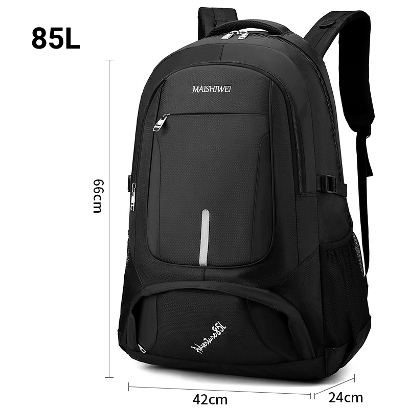 85L Men‘s Travel Backpack Large Capacity Hiking Bag Nylon Waterproof ...