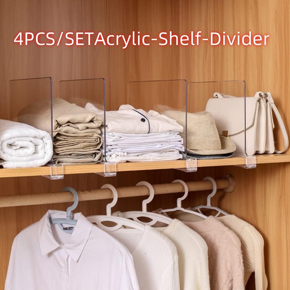 4PCS/SET wardrobe divider Multifunctional cabinet arrangement divider ...