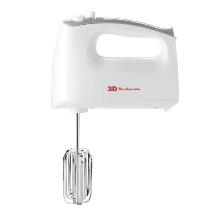 3D 5-Speed Hand Mixer with Transparent Plastic Storage Box 200W MX ...