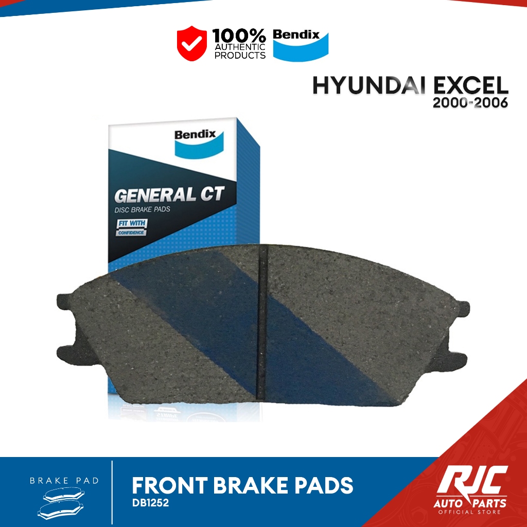 BENDIX BRAKE PAD HYUNDAI EXCEL FRONT 2000-2006 DB1252 Excel 1set | Shopee Philippines