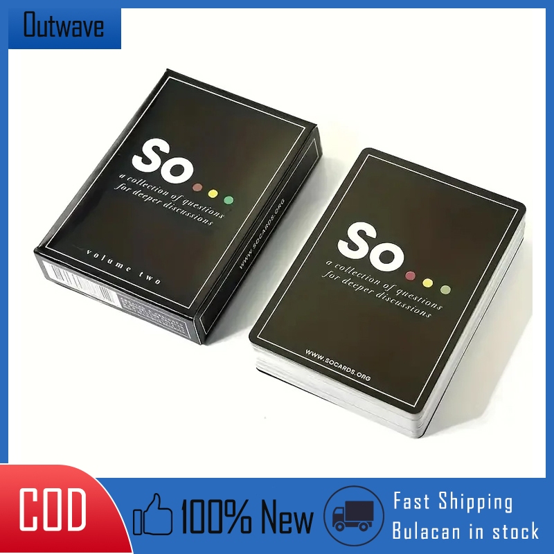 So Cards Games Volume Two Deep Conversation Starters Party Game ...