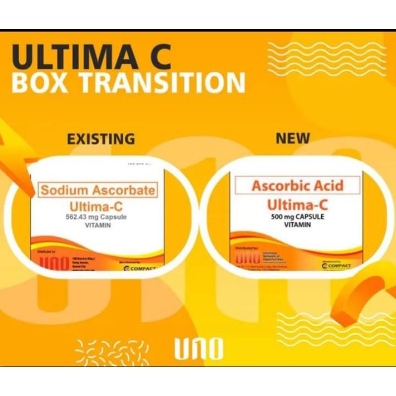 NEW ULTIMA C ASCORBIC ACID NEW PACKAGING NON ACIDIC | Shopee Philippines
