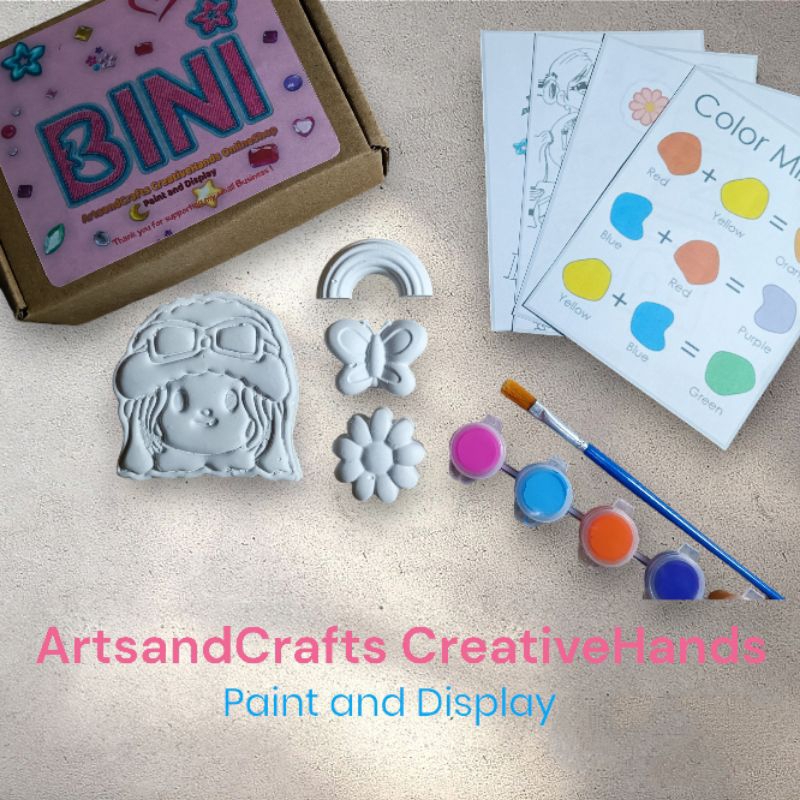 BINI Figures WITH MAGNET ( Plaster Painting set ) lootbag treats, party ...