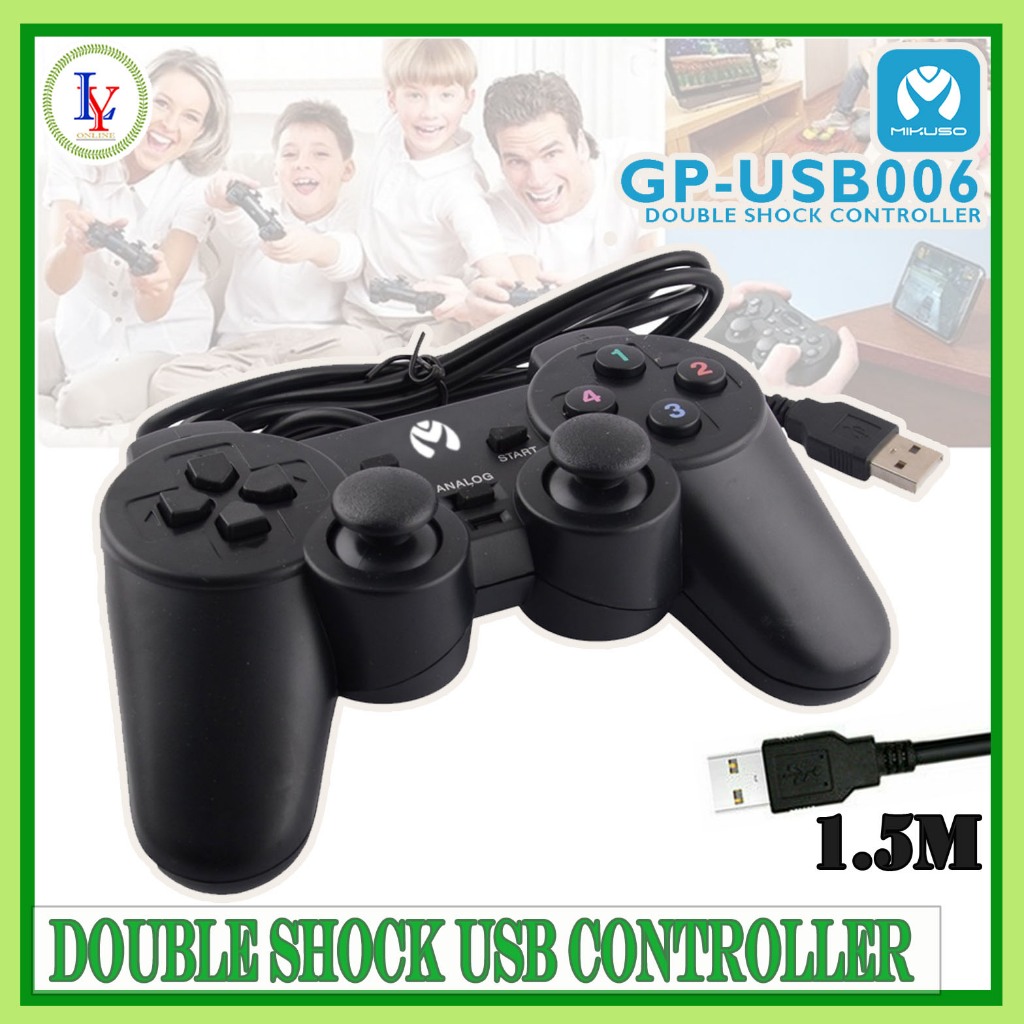 Double Shock MIKUSO GP-USB006 USB Analog Gamepad Joystick Controller ...