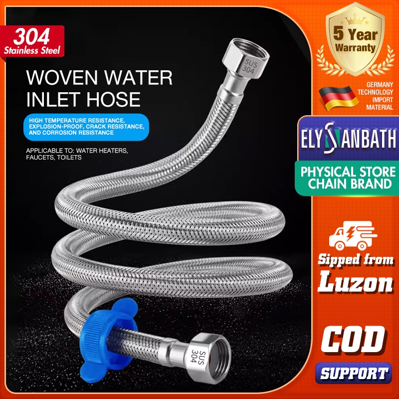 Elysian SUS304 stainless high quality flexible hose washing machine hose toilet braided hose ...