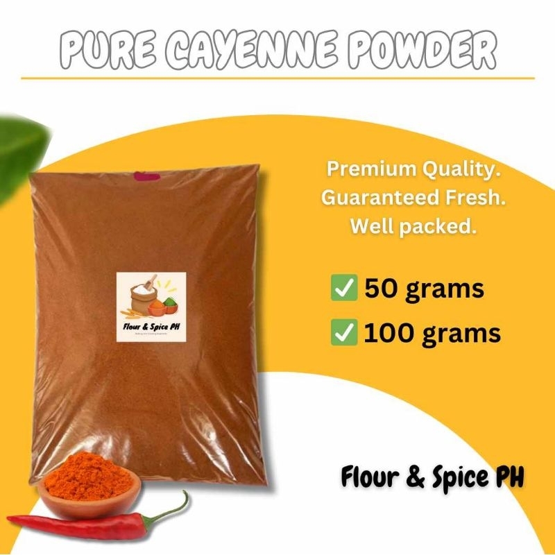 Pure Cayenne Powder (100g and 50g) | Shopee Philippines