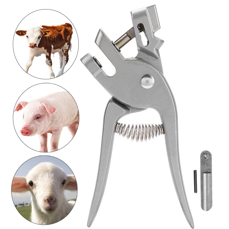1 Pack Ear Piercing Pliers Pig Marking Punch Identification Farm Animal ...