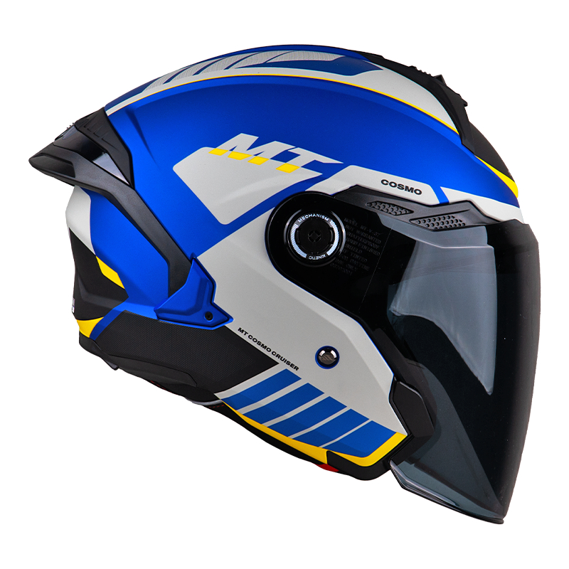 MT Cosmo SV GD - CRUISER Dual Visor Open Face Helmet (FREE CLEAR VISOR ...