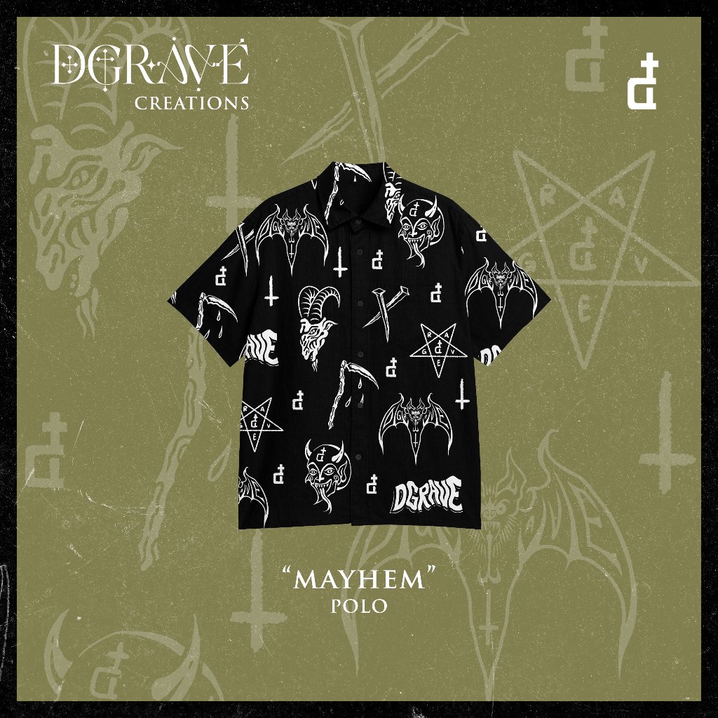 DGRAVE NECESSITIES 'MAYHEM' POLO | Shopee Philippines