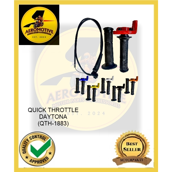 QUICK THROTTLE DAYTONA UNIVERSAL FOR MOTORCYCLE (QTH-1883) | Shopee ...