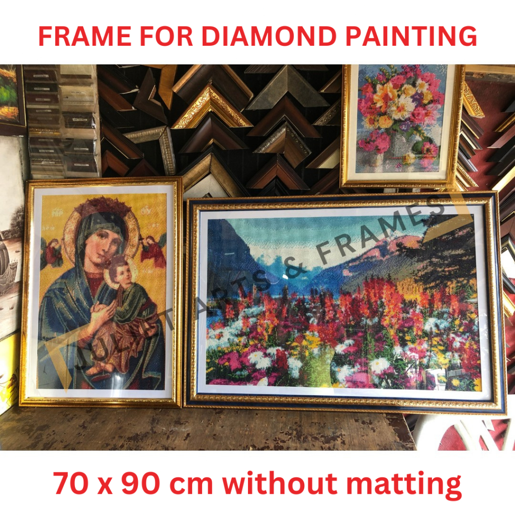 70 x 90 cm FRAME without matting for DIAMOND PAINTING (ONE INCH FRAMES ...