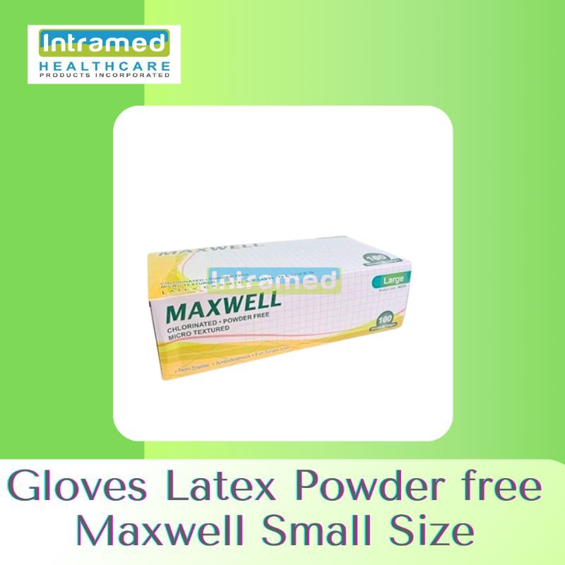 Gloves Latex Powder Free Maxwell Small Size | Shopee Philippines