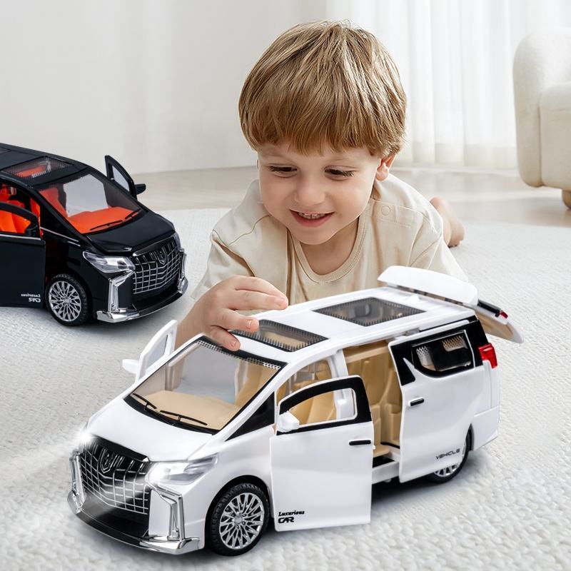 1:24 Toyota Elfa Car sound and light door model Doors Openable children ...