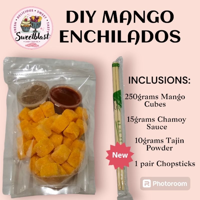DIY Enchilados Mango Cubes Gummies Candy #Chamoy #Tajin | Shopee ...