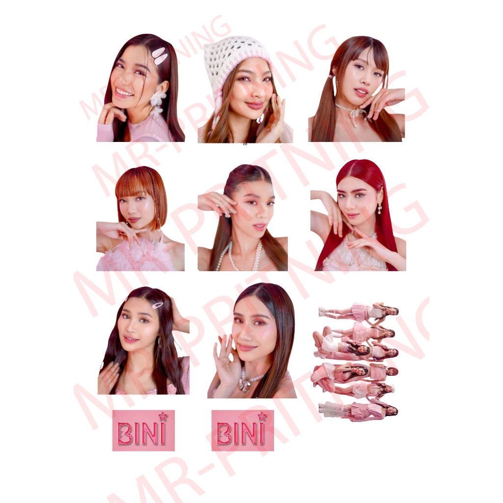 BINI premium quality sticker waterproof scratchproof nonfaded | Shopee ...