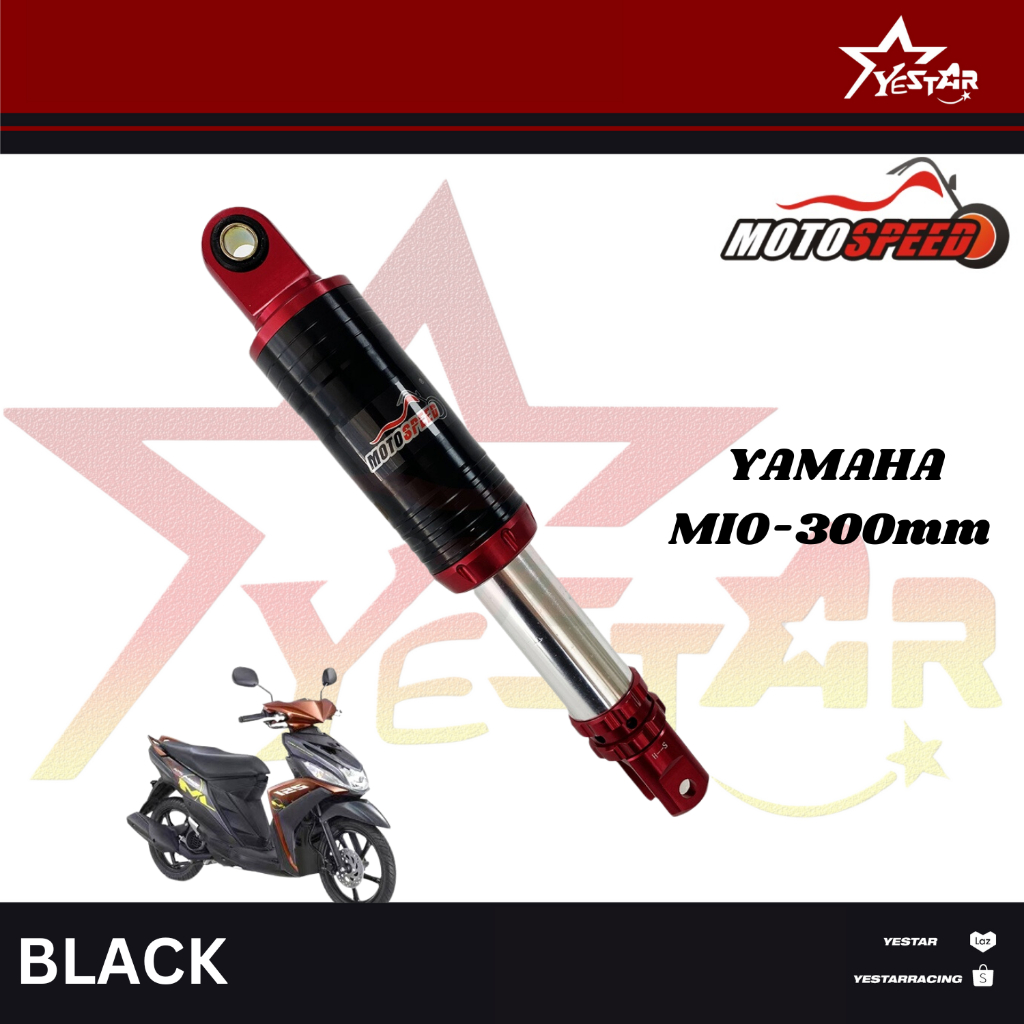 1Pc Rear Mono Shock For Click Beat FI Mio Scoopy And Skydrive 300mm Absorber Motorcycle | Shopee ...