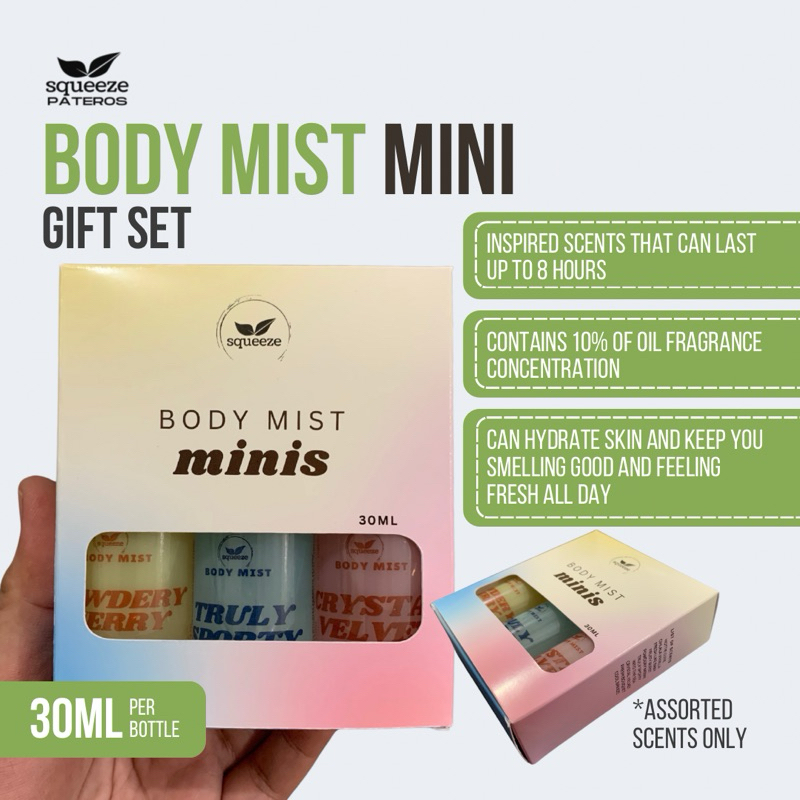 BODY MIST MINI GIFT SET (RANDOM SCENTS) | Shopee Philippines