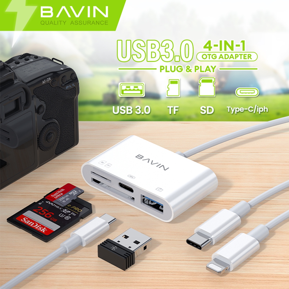 BAVIN O33 / O37 OTG HUB Docking Station Type-C Adapter Compatible for ...