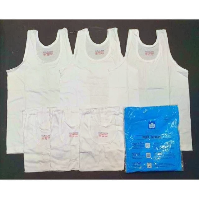 ( 6 pcd Per Pack ) Blue Corner Sando White For Kids | Shopee Philippines