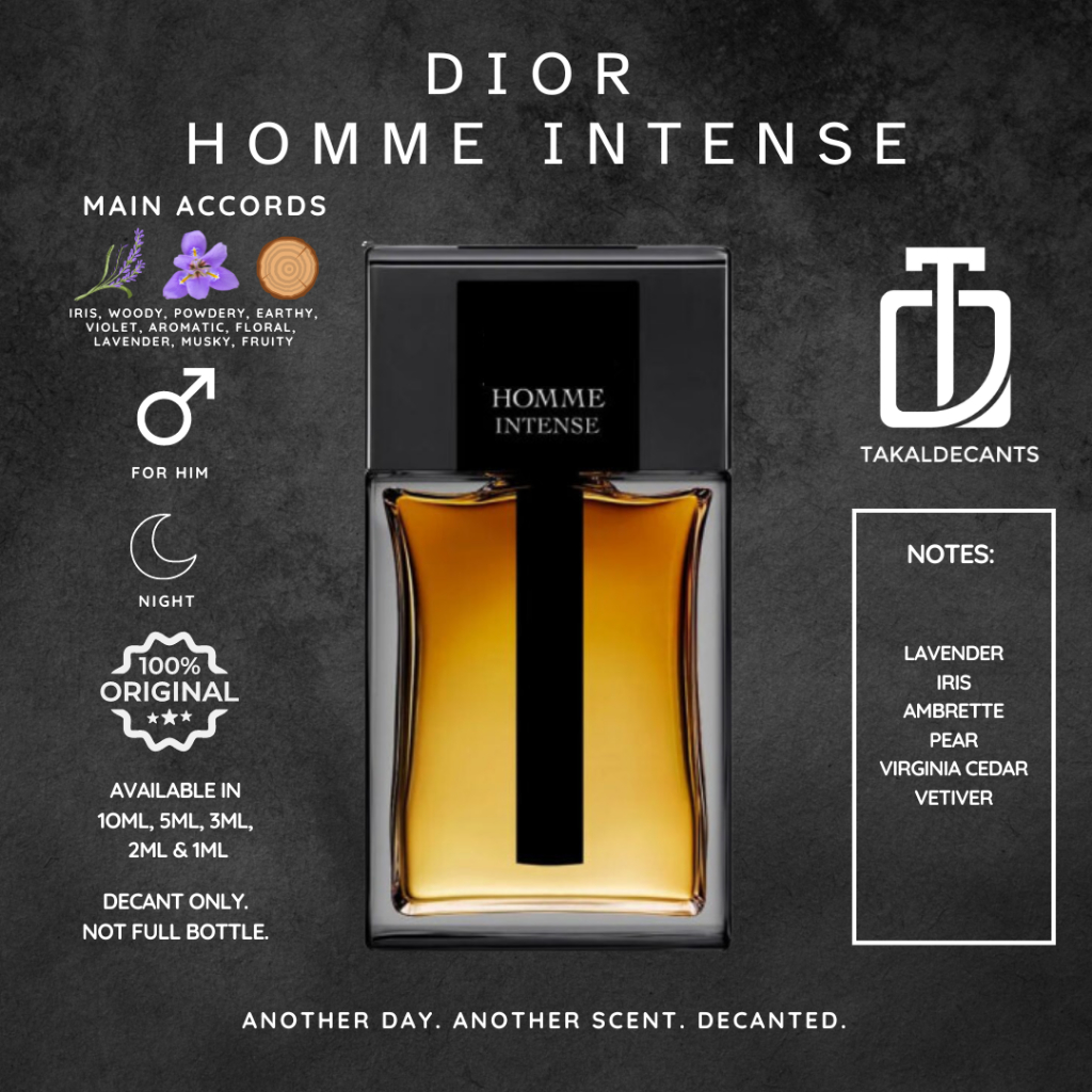 Dio(r) Homme Intense (1ml/2ml/3ml/5ml/10ml) TAKALDECANTS | Shopee ...