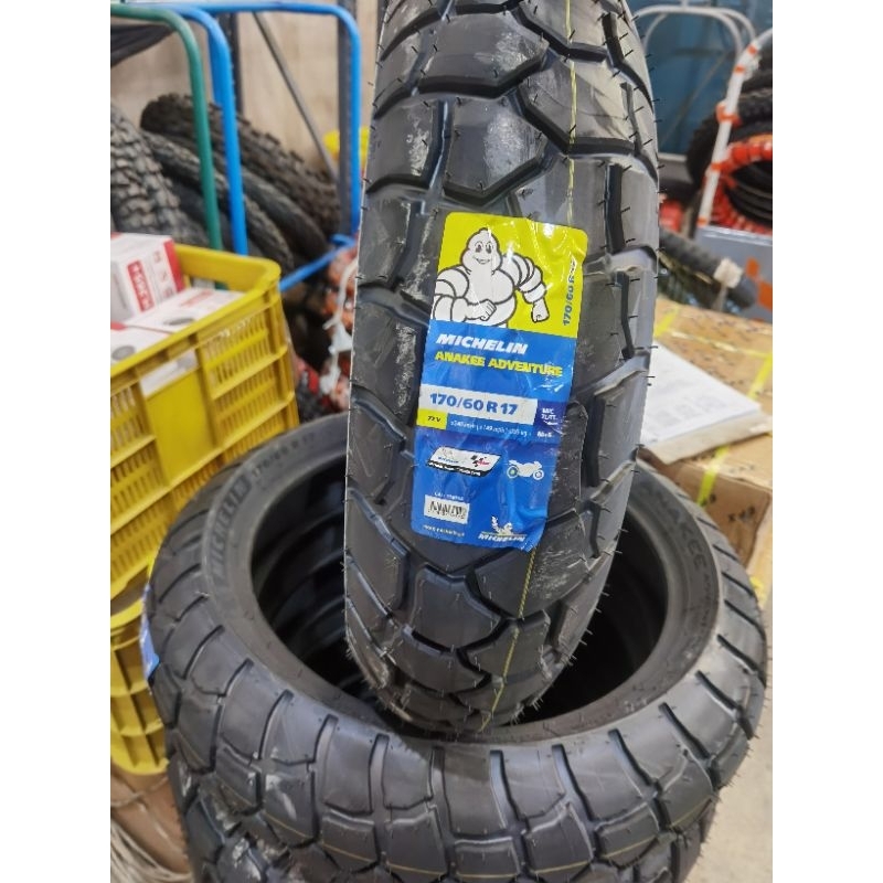 Tire Michelin Anakee Adventure Tubeless, R17 R18 R19 and R21, 170/60-17 ...