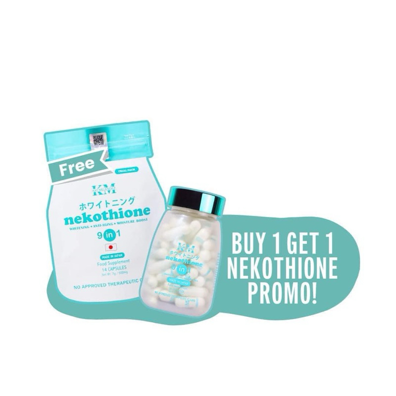 Nekothione 9 in 1 Bottle + 1 Free Trial pack + Facial Mask | Shopee ...