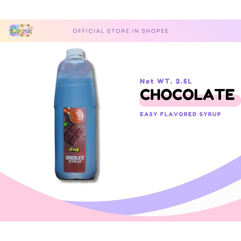 EASY Syrup CHOCOLATE 2.5Kg | Shopee Philippines