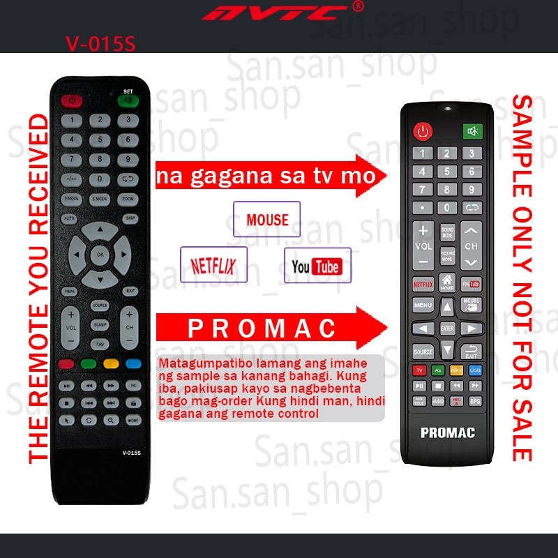 (Update)Universal remote control for promac smart tv all button remote ...