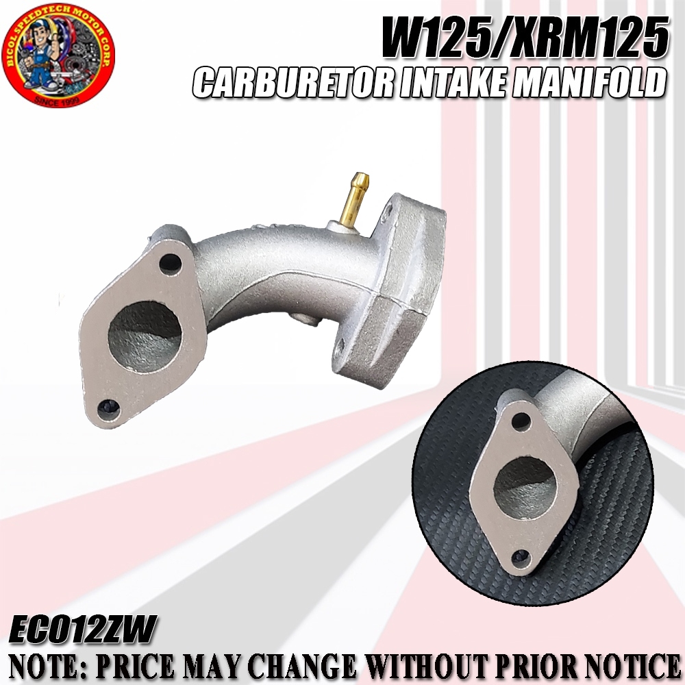 WAVE 125/ XRM125 CARBURETOR INTAKE MANIFOLD (EC012ZW) | Shopee Philippines