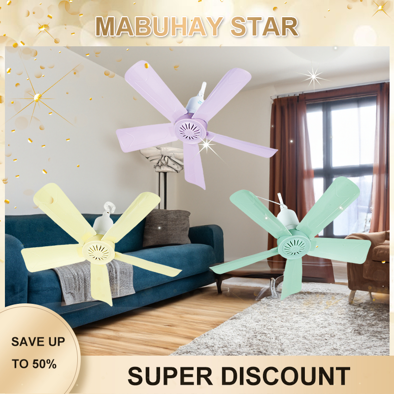 COD MABUHAY STAR 790F#MM CEILING FAN/HIGH WIND/HOOK/EXTENSION CORD/FULL ...