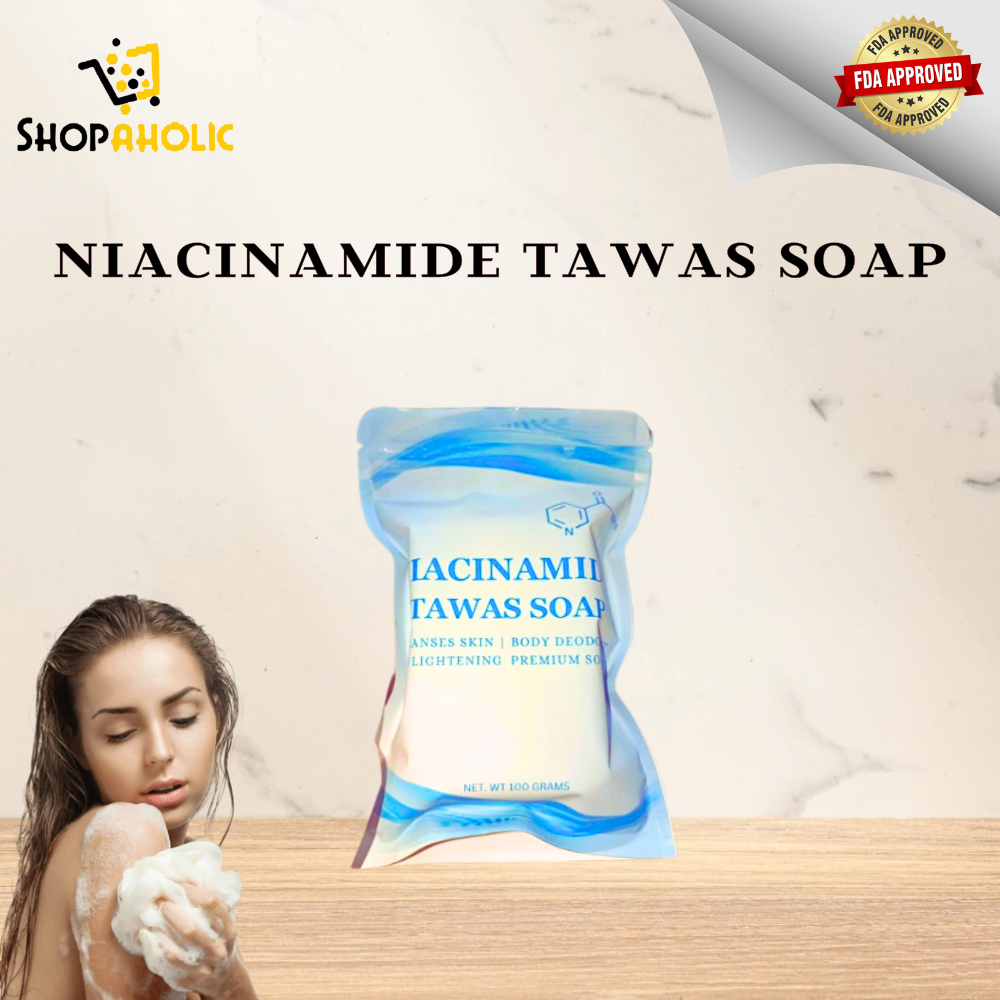 NIACINAMIDE TAWAS SOAP Cleanses Skin Body Deodorant Skin Lightening ...
