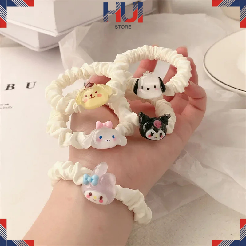 Sanrio Hair Rope Anime Character Pochacco Theme Student Hair Circles ...