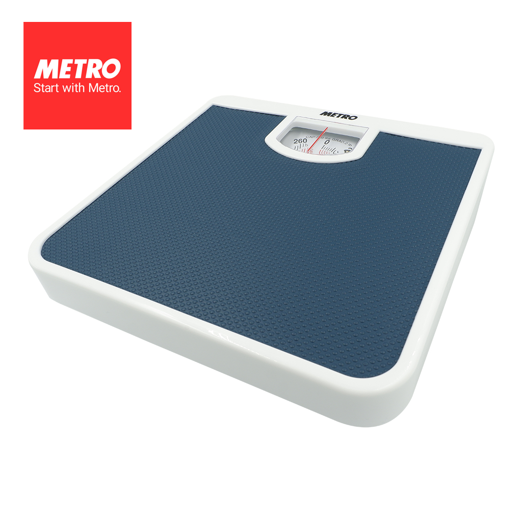 Metro Homewares Bathroom Scale Non Digital 120kg Metal | Shopee Philippines
