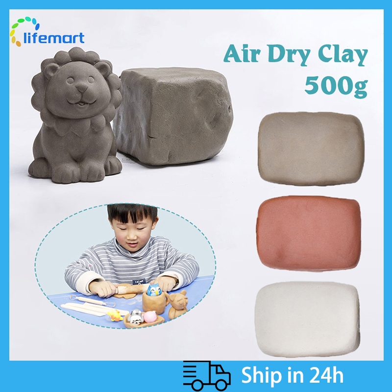 500g Soft Clay Air Dry Clay Ceramic Clay Children's Handmade Pottery ...