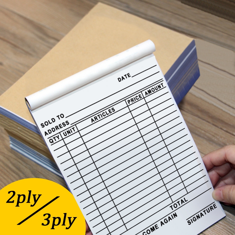 Carbonized 2ply/3ply Resibo Receipt Wholesale Sales Invoice Carbon ...