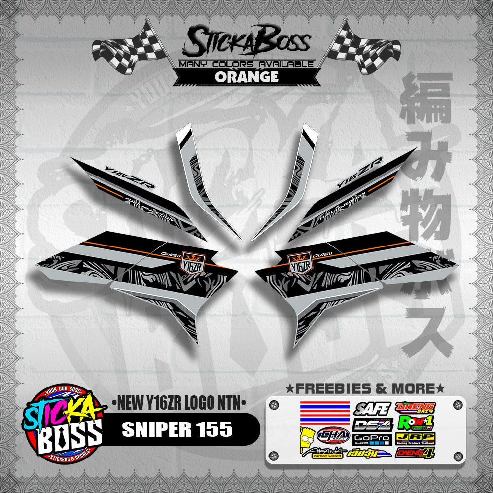 SNIPER 155 DECALS ( NEW Y16ZR LOGO NTN )【WITH FREEBIES】 | Shopee ...