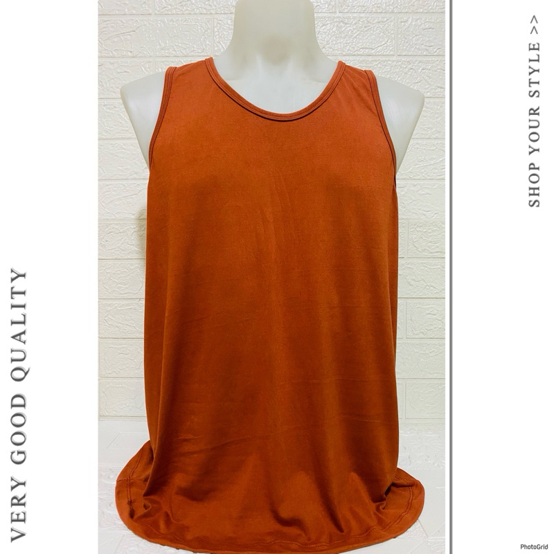 PLUS SIZE Plain Cotton Sando for Men [Large to XXL] - William | Shopee ...