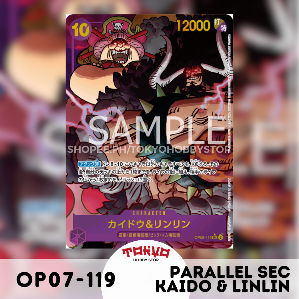 OP08-119 PSEC Kaido & Linlin One Piece Trading Card Game Parallel SEC | Shopee Philippines