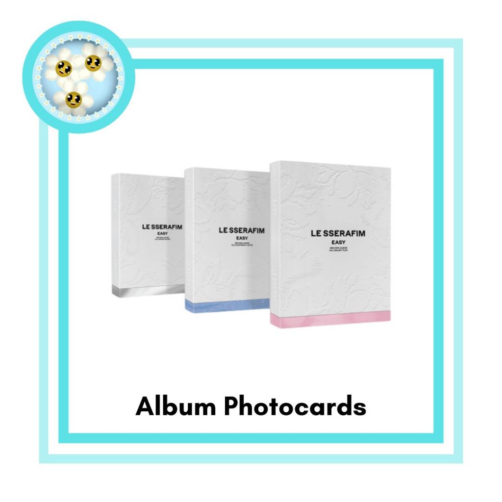 [Official] LE SSERAFIM 3rd Mini Album 'EASY' Album Photocards | Shopee ...