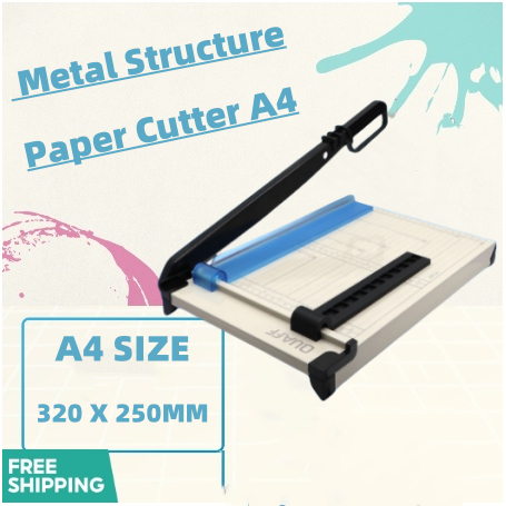 QUAFF Paper Cutter Metal A4 with Adjuster and Stopper | Shopee Philippines