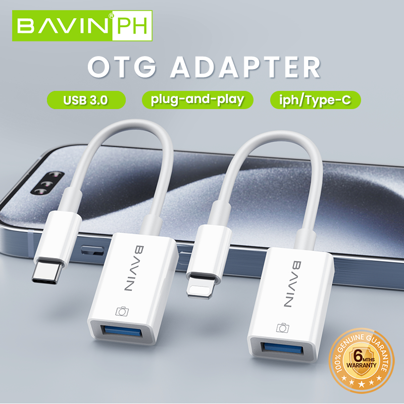 BAVIN O30 / O35 Adapter Plug & Play OTG Type-C to USB 3.0 / iPh to USB ...