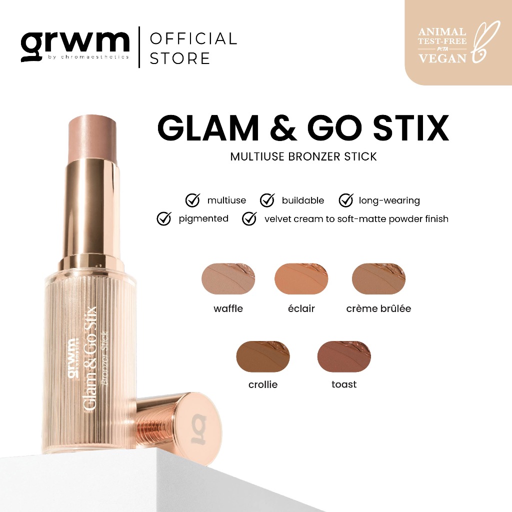 GRWM Cosmetics Glam & Go Stix Multiuse - Bronzer Stick | Shopee Philippines